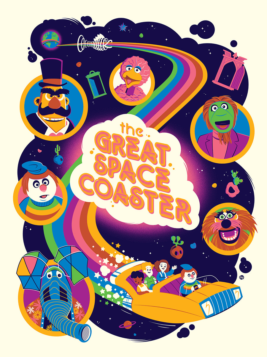 The Great Space Coaster Anniversary Art Print by Dave Perillo – Plastic ...