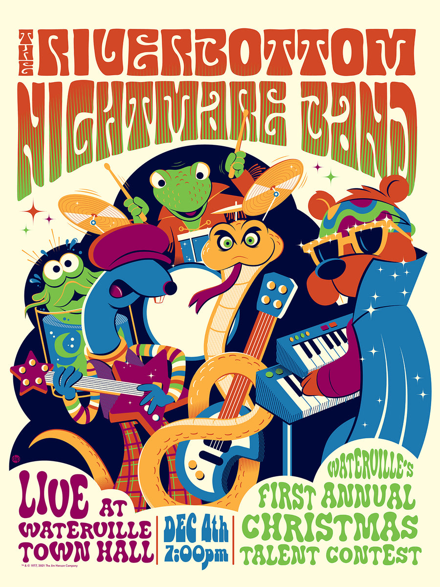 "Riverbottom Nightmare Band" Gig Poster by Dave Perillo - TIMED EDITIO ...
